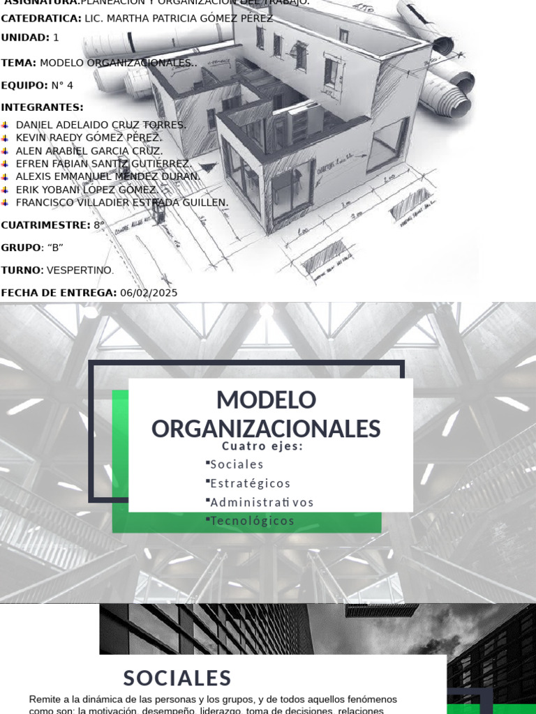 Modelo Organizacional-Cuatro Ejes.. | PDF | Business | Planificación