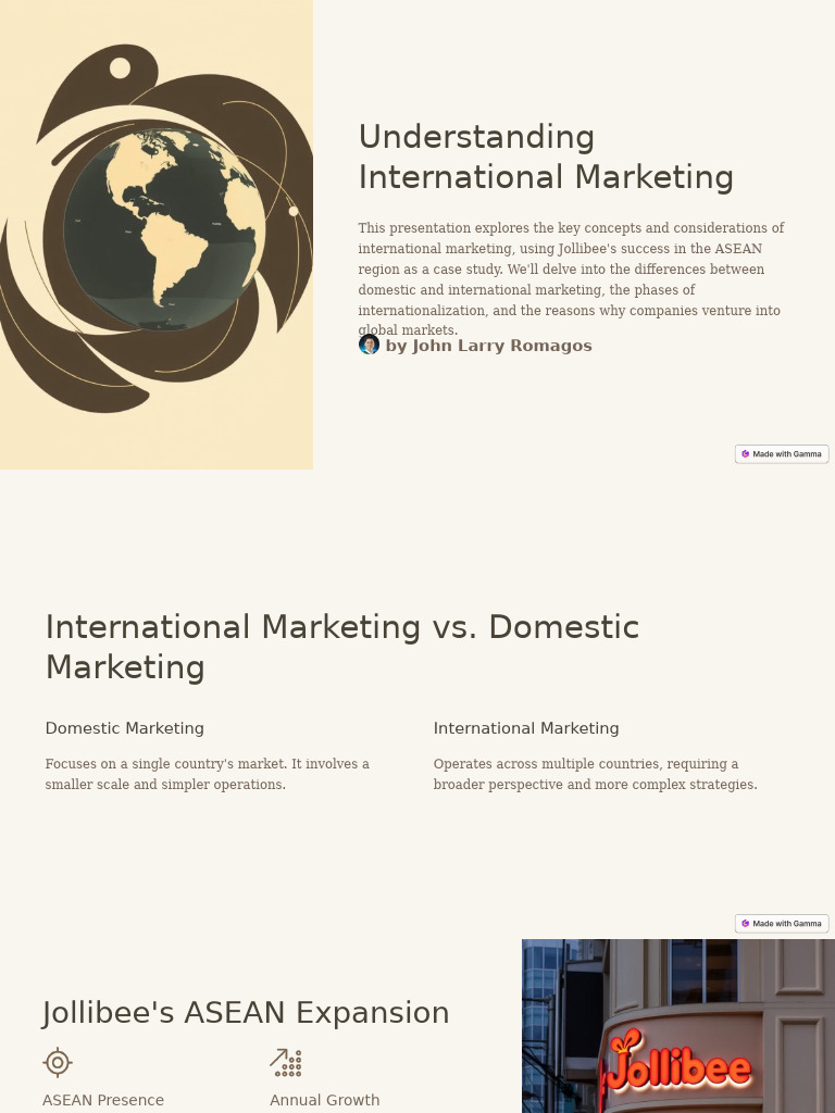 Jollibee's Success in International Marketing | PDF | Marketing ...