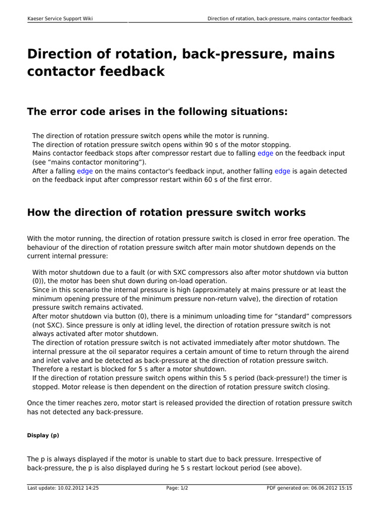 Back-Pressure Mains Contactor | PDF | Feedback | Manufactured Goods
