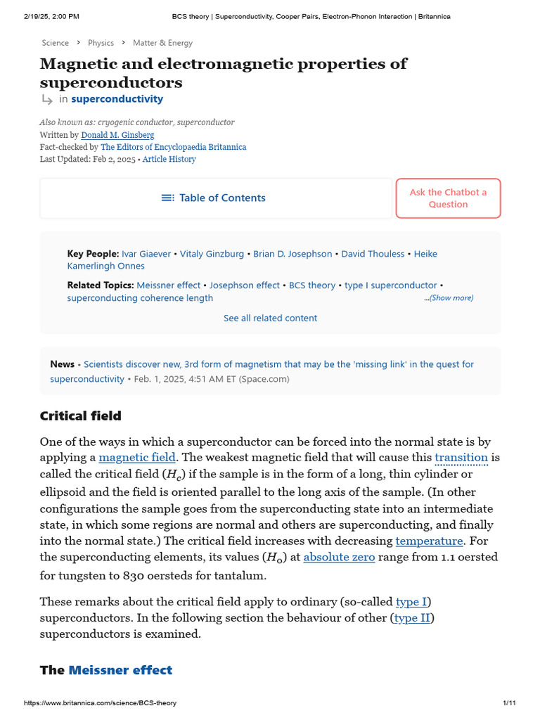 BCS Theory: Superconductivity Insights | PDF | Superconductivity | High Temperature ...