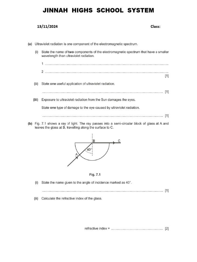 Physics C2 Assignment Sir Saeed Yousaf 02 | PDF