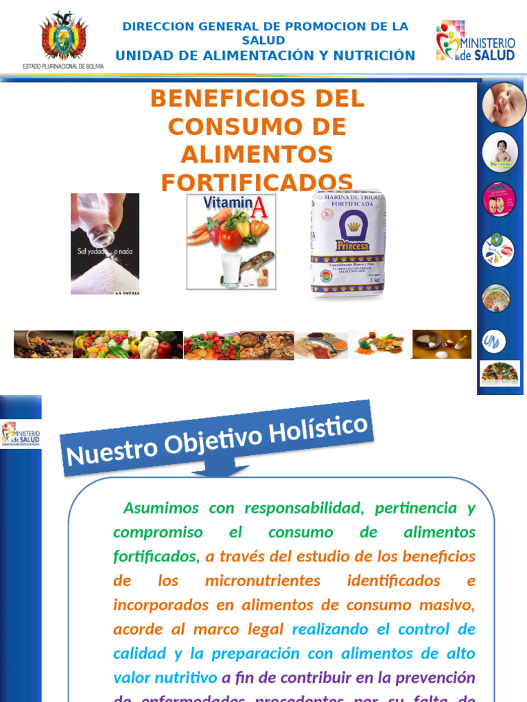 Beneficios de Alimentos Fortificados en Bolivia | PDF | Alimentos | Dieta