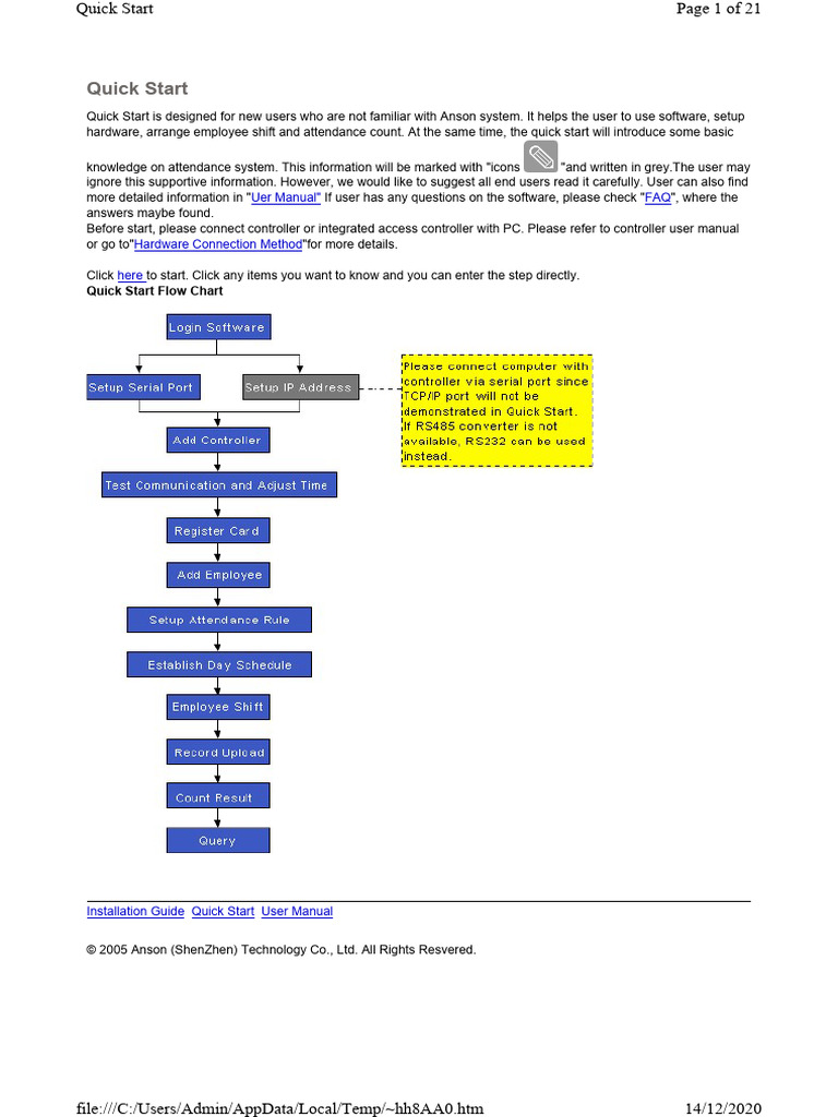 Anson System Quick Start Guide | PDF | Visual Cortex | User (Computing)