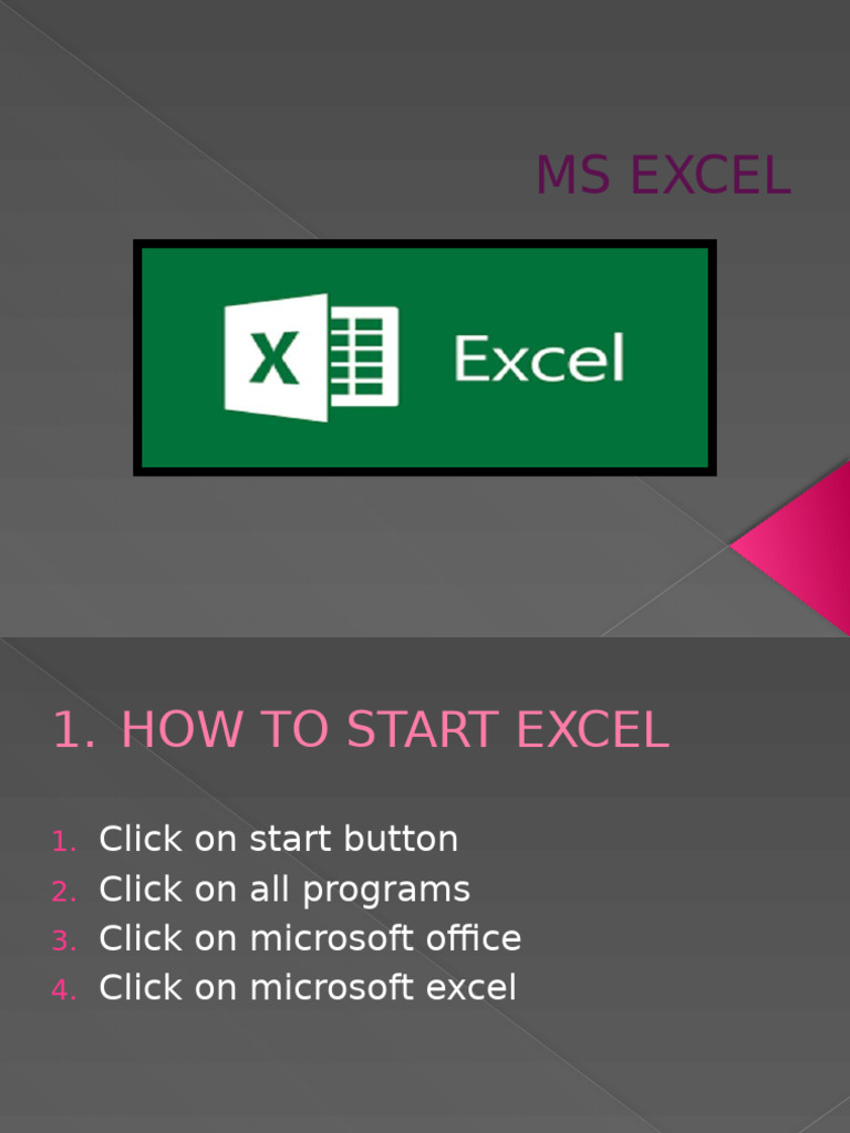 MS Excel Basics: Start, Create, Save | PDF