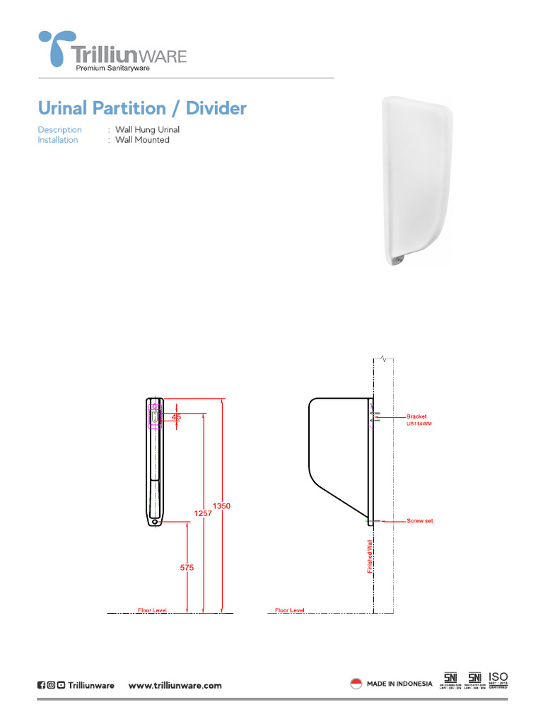 Urinal Partition | PDF