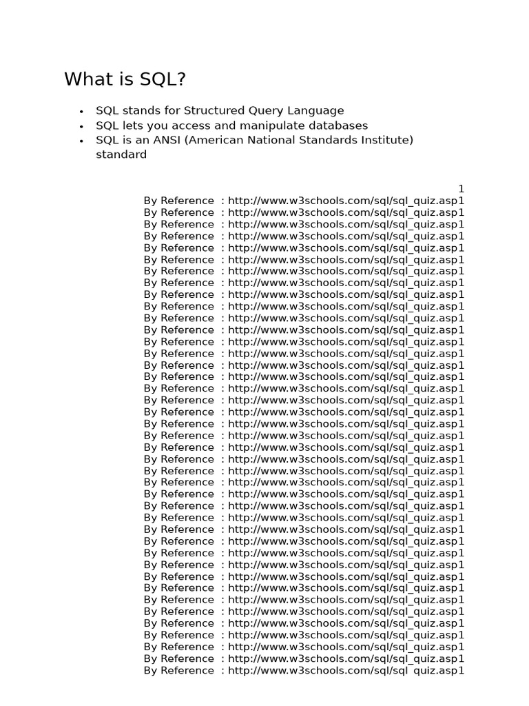 SQ L Commands | PDF | Sql | Databases