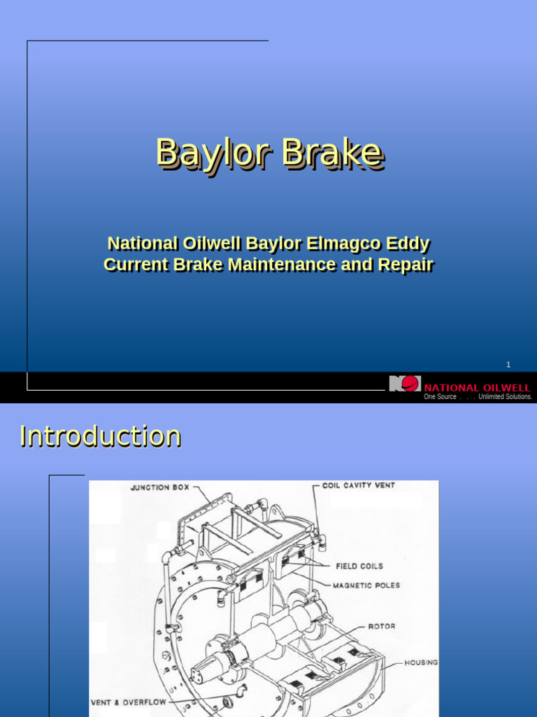 Baylor Elmagco Eddy Current Brake Guide | PDF | Brake | Mechanical ...