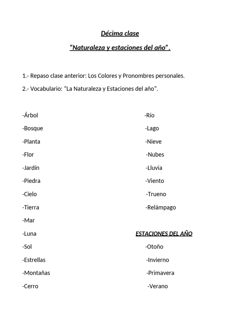 10º Décima Clase | PDF