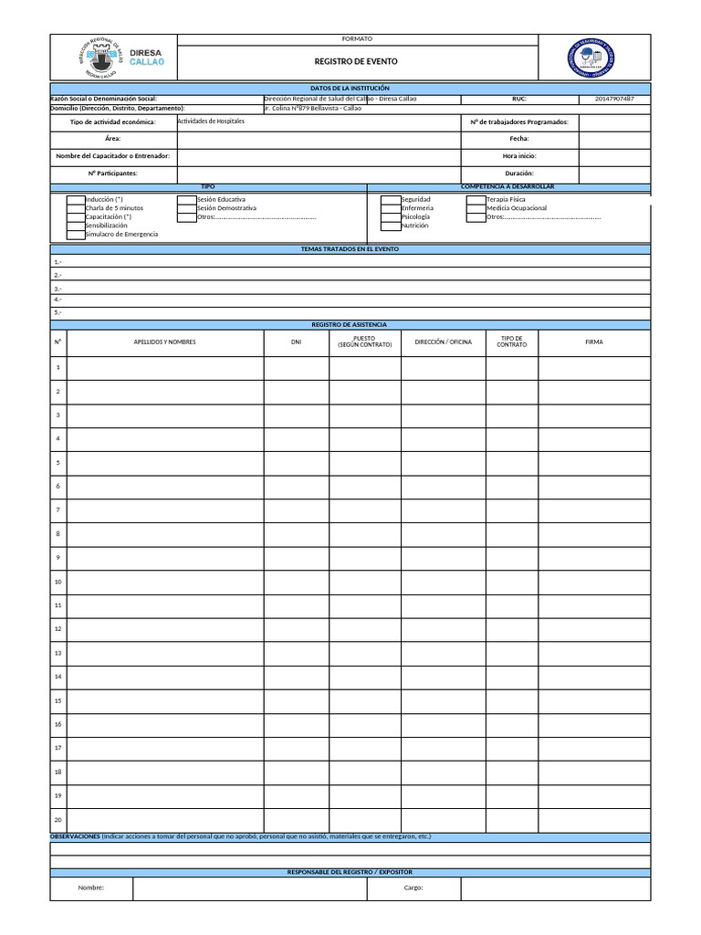 Asistencia A Capacitación - Ufsst (1) Formato | PDF