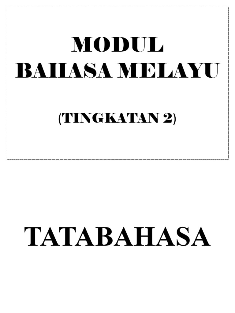 Modul BM Tingkatan 2-1 | PDF