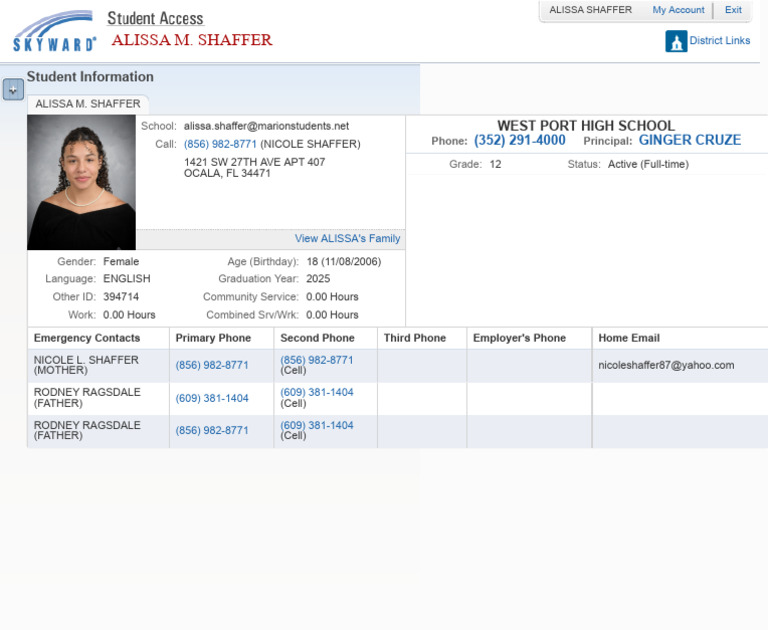 Alissa Shaffer's Student Profile | PDF