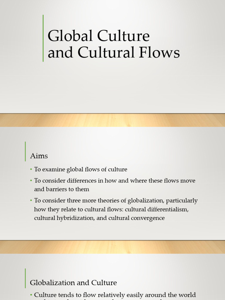 Global Cultural Flows | PDF | Globalization | Liberal Arts Education