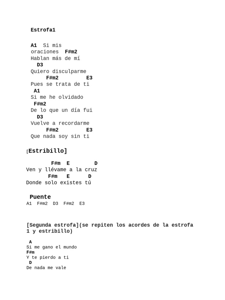 Primera Parte Con Estribillo | PDF