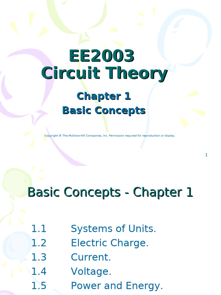 01 Introduction To EC Part 1 | PDF | Electric Current | Voltage