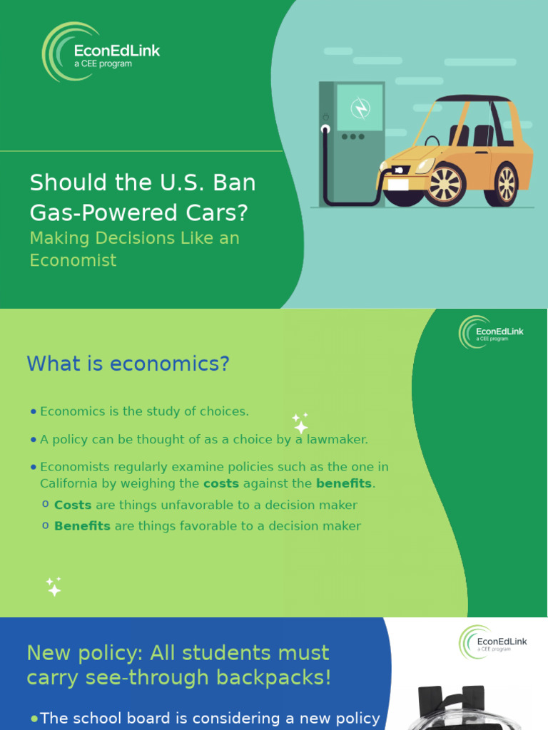 FINAL Should The U.S. Ban Gas Powered Cars GRX | PDF | Policy | Economics
