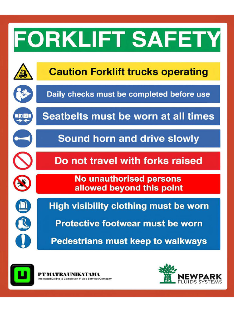 Sign Forklift Safety | PDF
