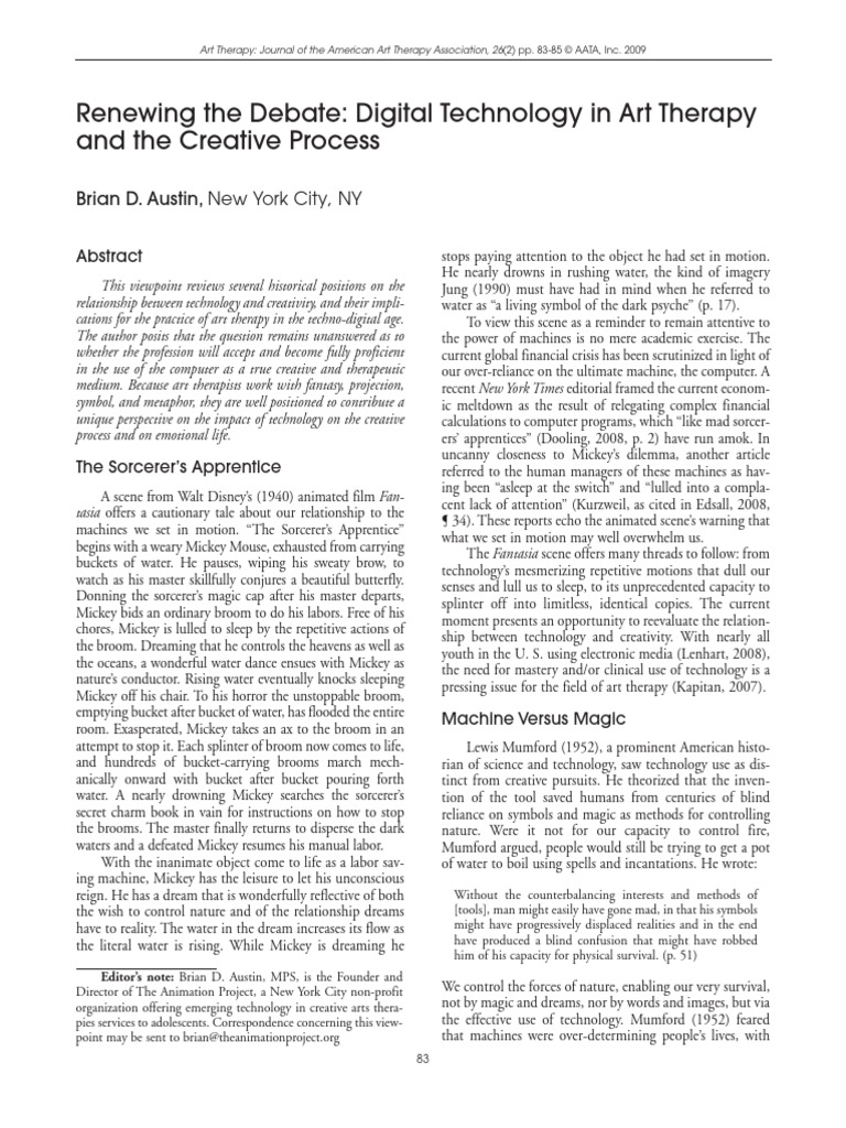 Brain D Austin Digital at | PDF | Mind | Art Therapy