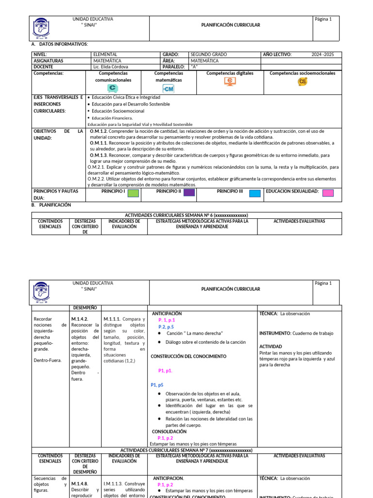 2DO EGB Matematica | PDF | Plan de estudios | Evaluación