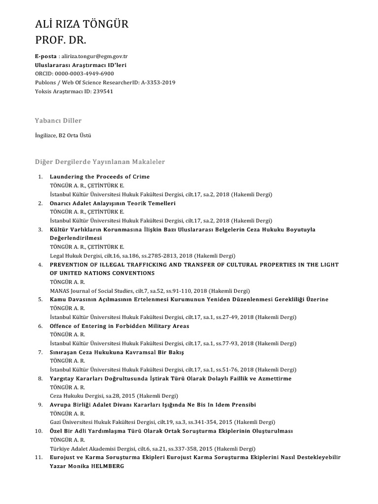 Ali̇ Riza Töngür | PDF