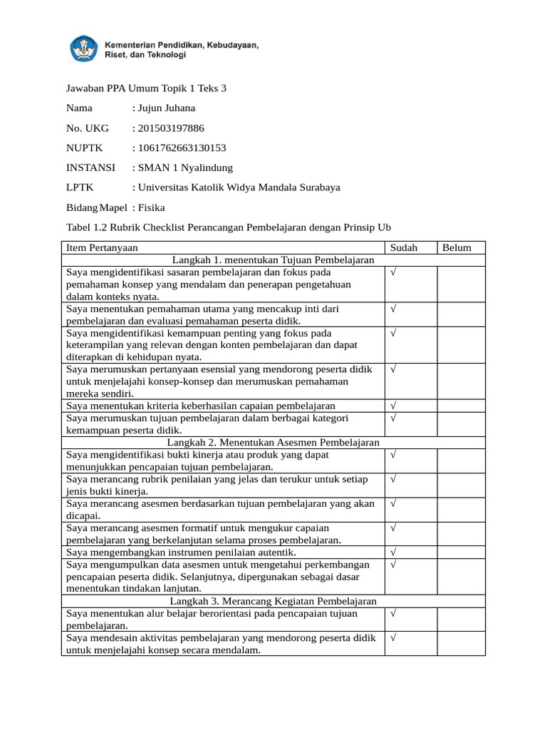 Jawaban PPA Umum Topik 1 Teks 3 | PDF