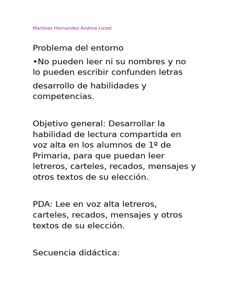 Martinez Hernandez Andrea Lizzet | PDF | Rúbrica (Académica) | Evaluación