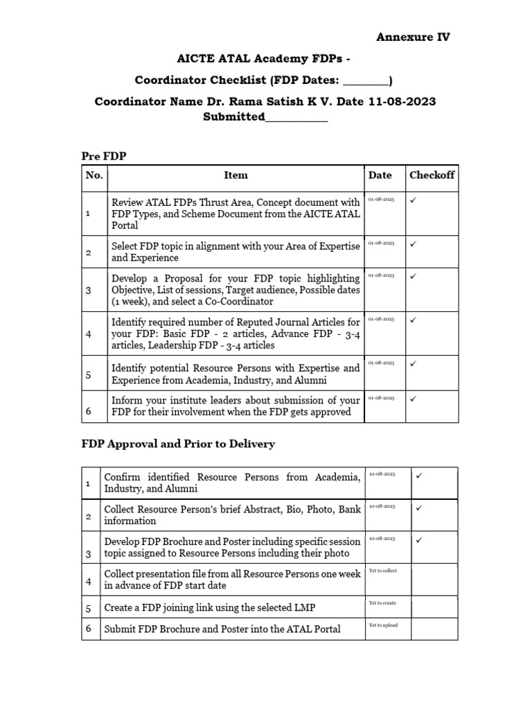 ATAL-Checklist | PDF
