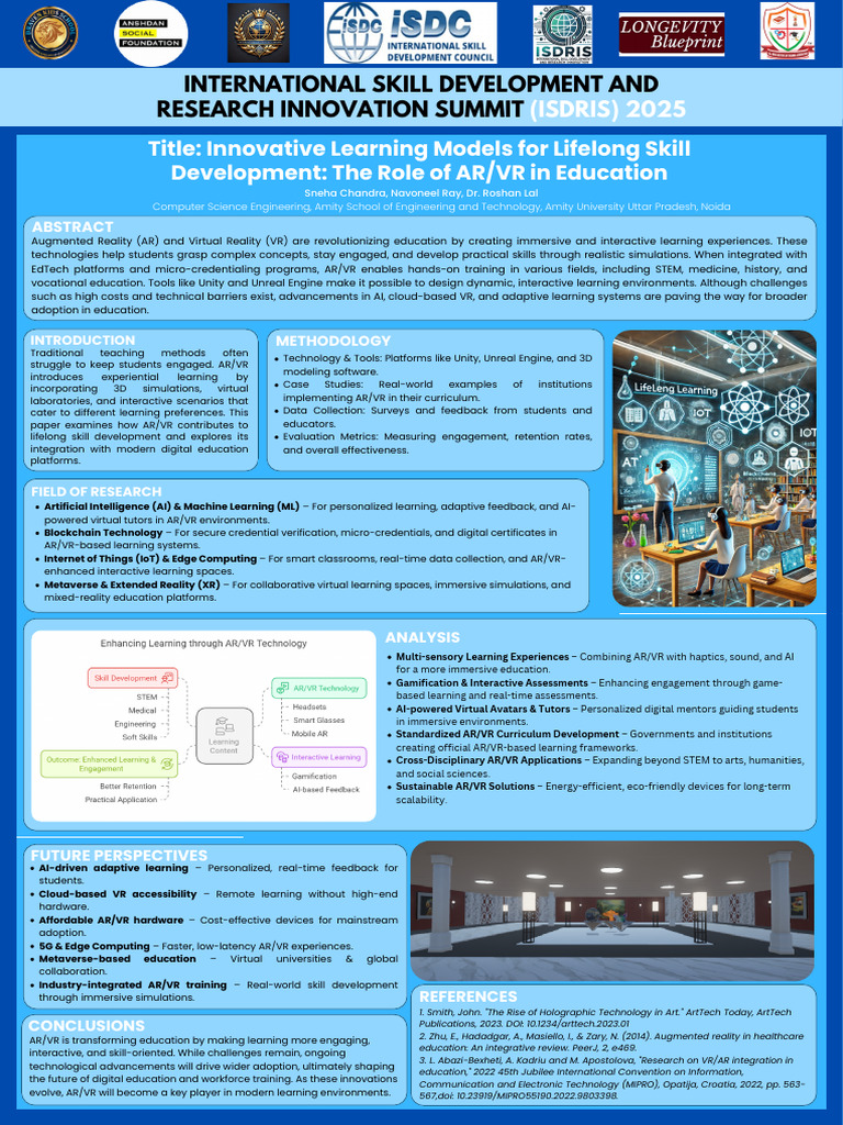 ISDC Poster - Sneha Chandra | PDF | Augmented Reality | Virtual Reality