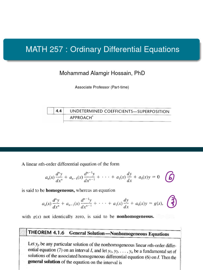 Math257 L3 | PDF