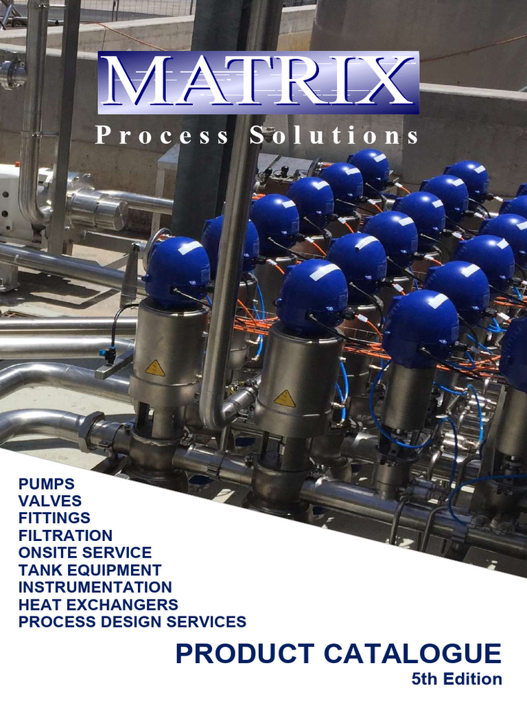 Matrix Product Catalogue V5.1 Ilovepdf Compressed | PDF | Valve | Pump