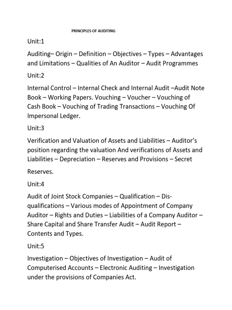 PRINCIPLES OF AUDITING | PDF | Audit | Depreciation