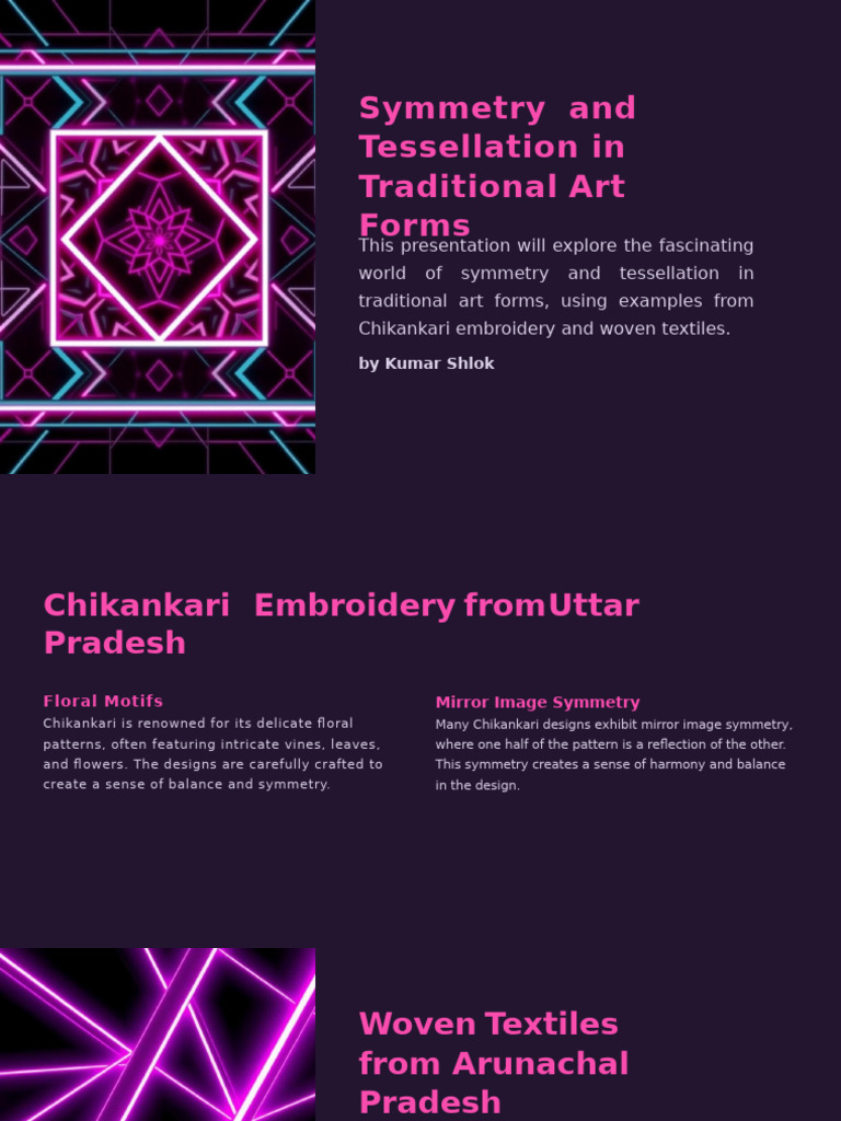 Symmetry and Tessellation in Traditional Art Forms | PDF