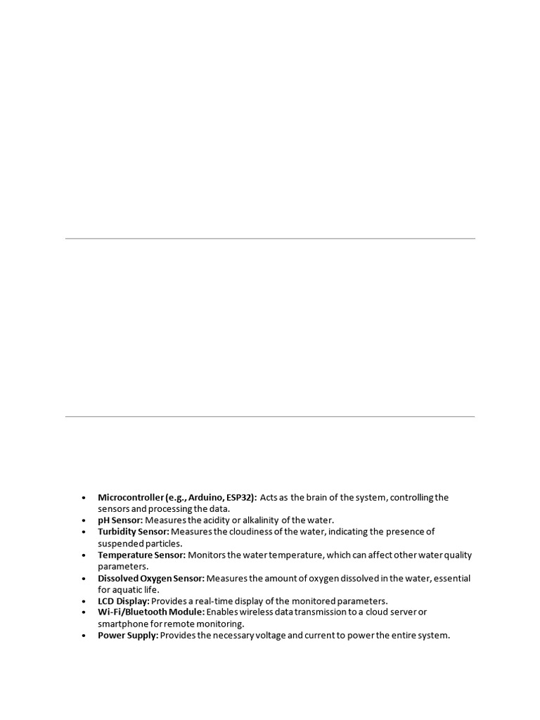 Water Quality Monitoring System Overview | PDF | Water Quality | Water
