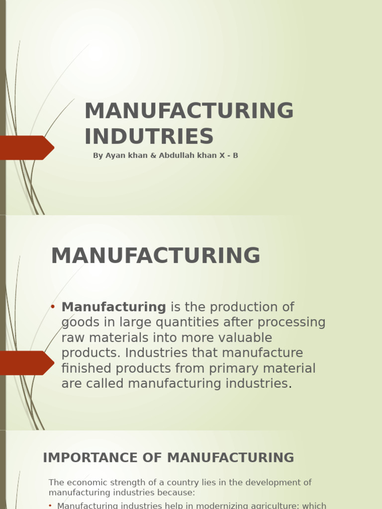 Ppt Geo Xth b Ayan Khan and Abdullah Khan | PDF | Textiles | Economic ...