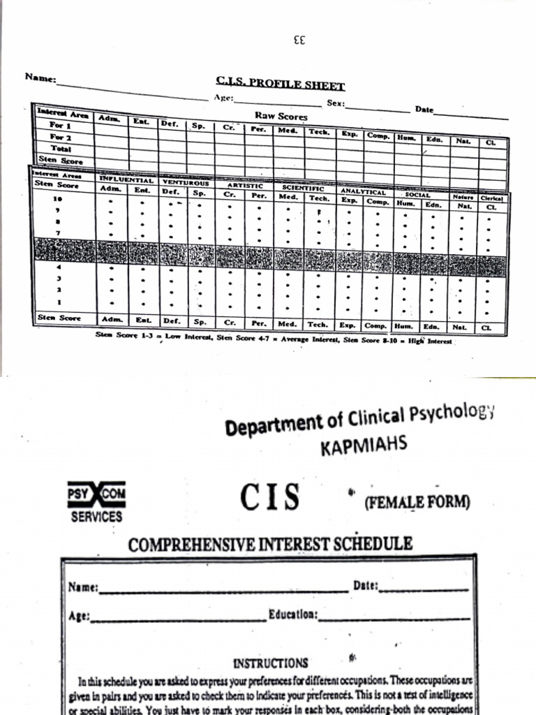 Comprehensive Interest Schedule Sheet | PDF