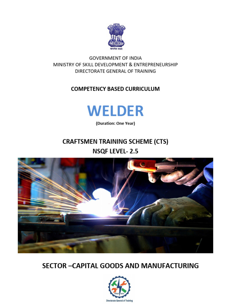 NSQF Level 2.5 Welder Curriculum | PDF | Welding | Construction