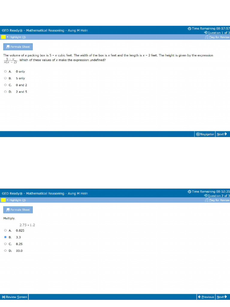 Maths Ready Test 4 | PDF