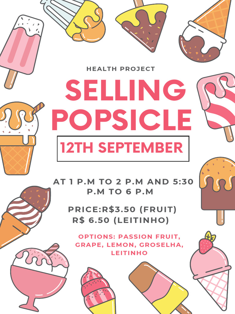 Health Project: Popsicle Sale & Toy Drive | PDF