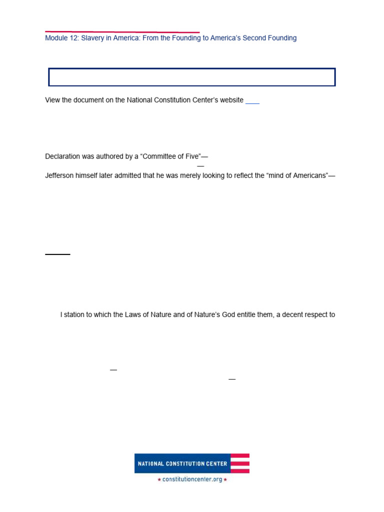 Declaration of Independence Overview | PDF | United States Declaration ...