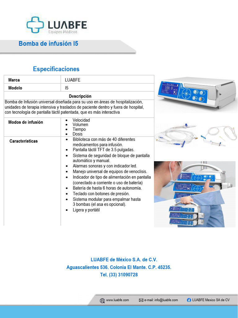 Ficha Tecnica Bomba I5 | PDF