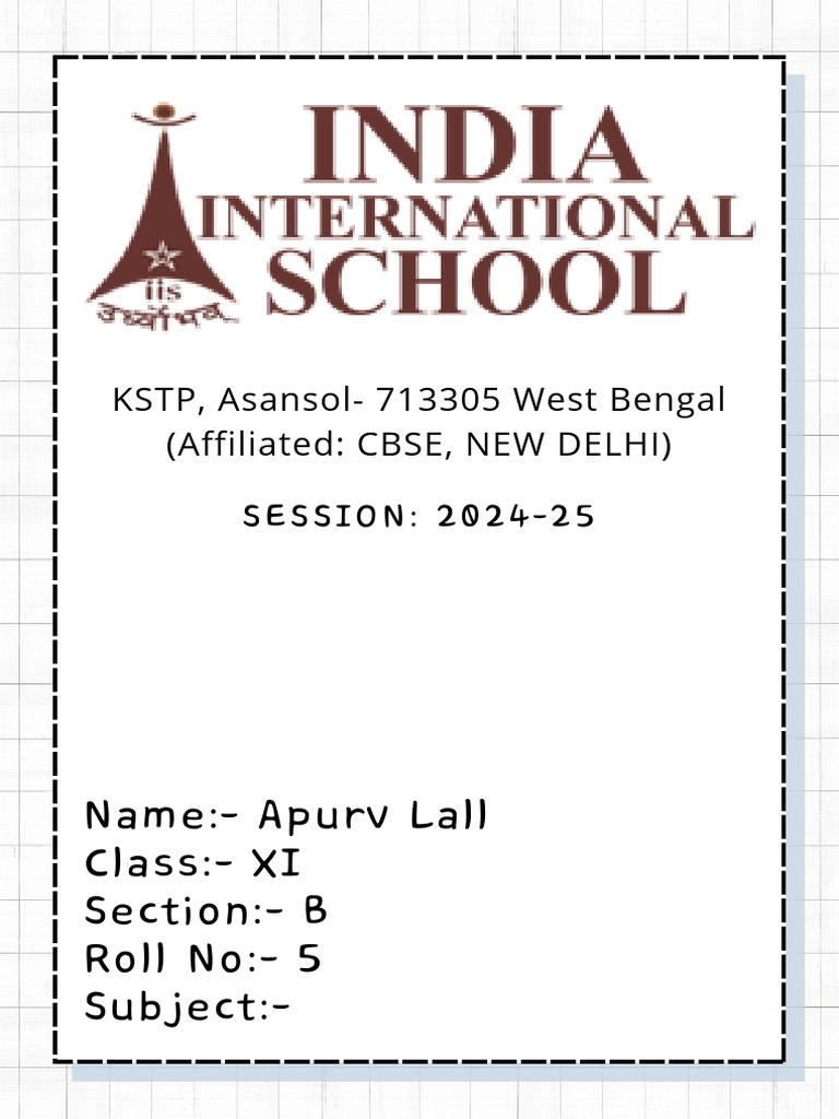 White Creative Project Cover Page | PDF