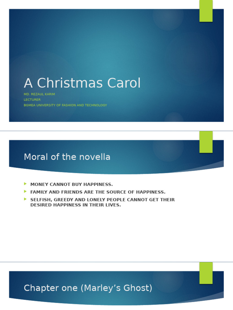A Christmas Carol: Lessons on Happiness | PDF | Ebenezer Scrooge | A ...