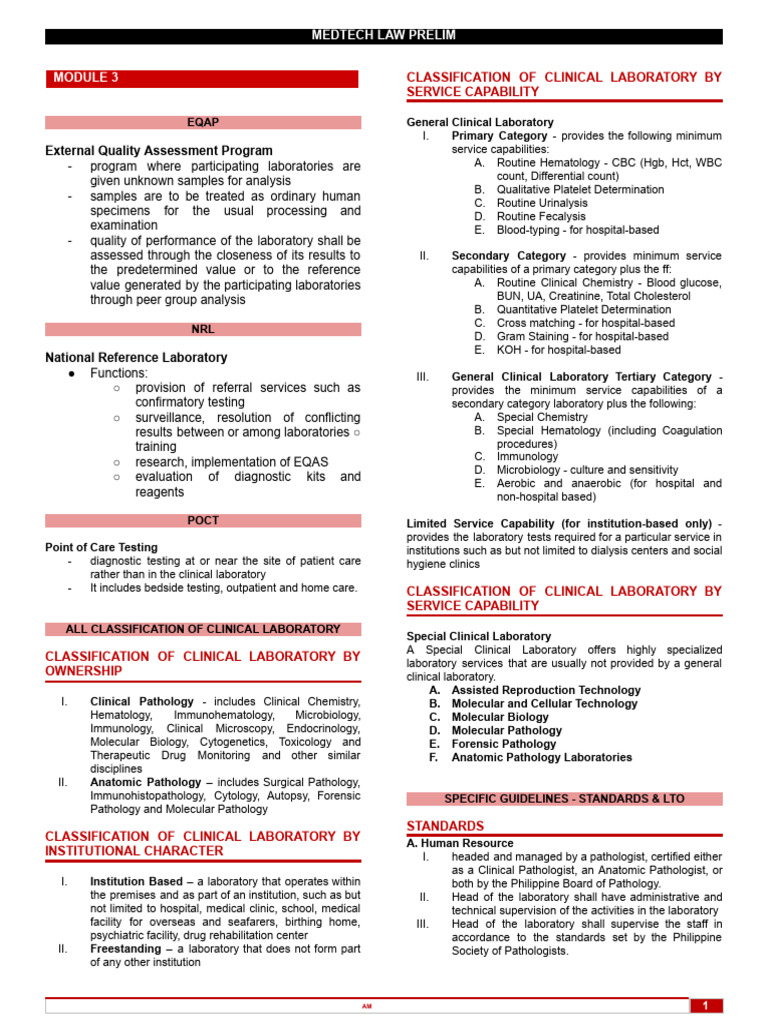 Clinical Lab Standards & Regulations | PDF | Pathology | Medical Laboratory