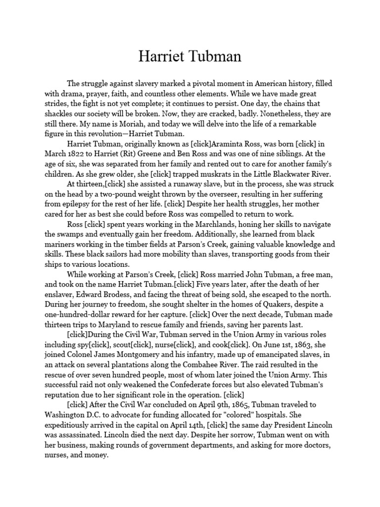 Harriet Tubman | PDF | Harriet Tubman | The United States