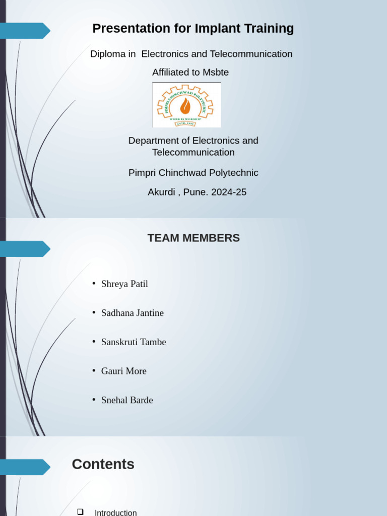 Industrial Training | PDF | Security Alarm | Electronics