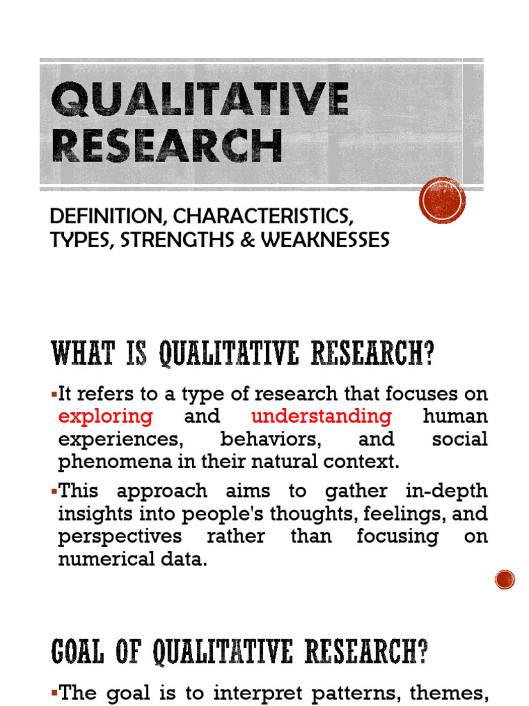 Qualitative Research Pr1 | PDF | Qualitative Research | Experience