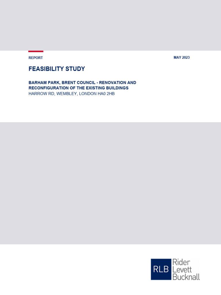 Barham Park Renovation Feasibility Study | PDF