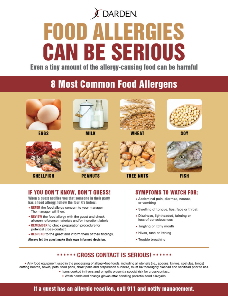 Food Allergy Awareness Guidelines | PDF