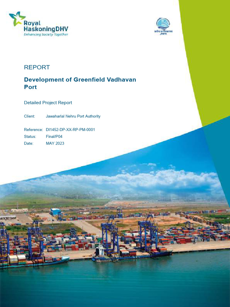 Vadhavan DPR - May 2023 | PDF | Port | Sea