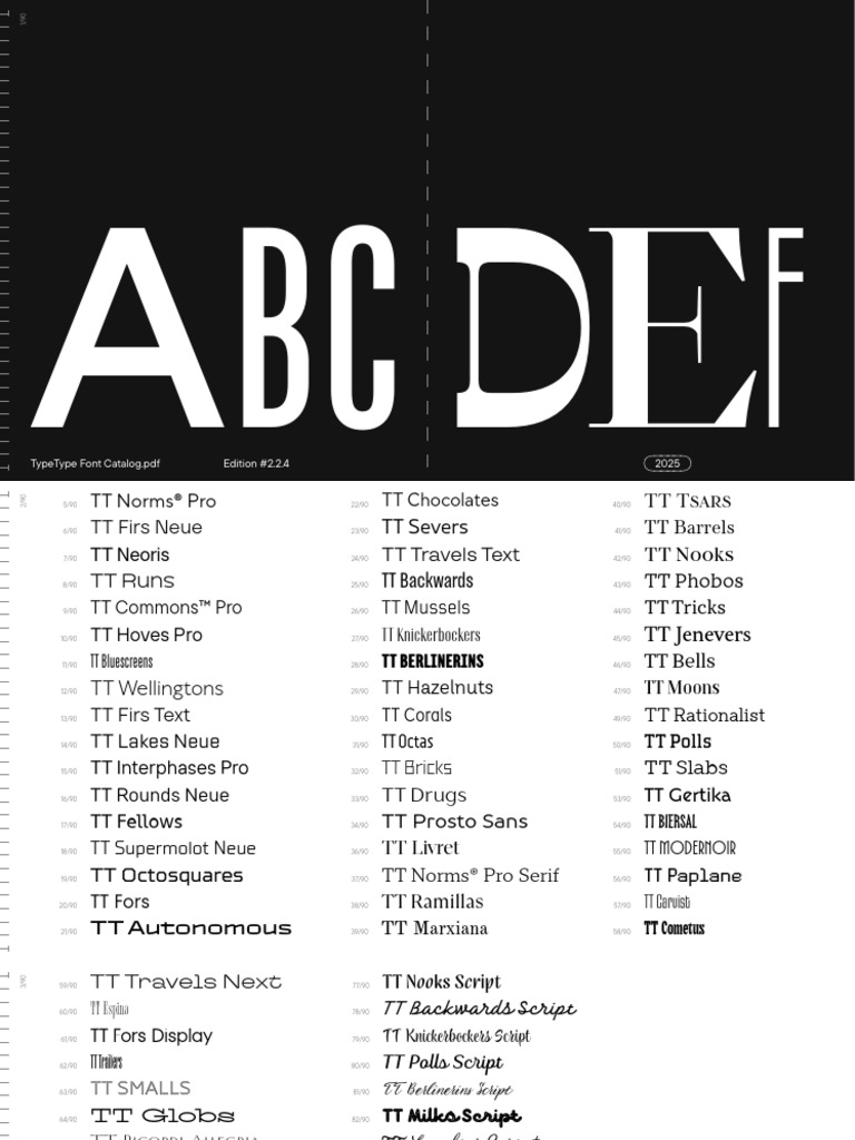 TypeType Font Catalog | PDF | Typefaces | Serif