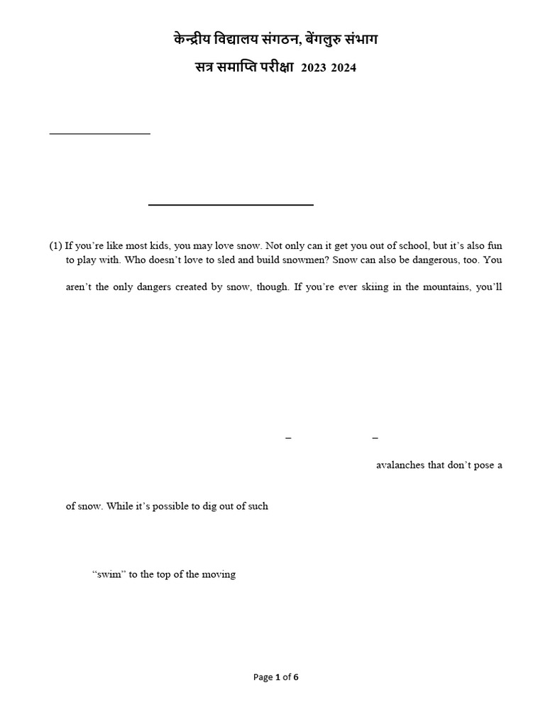 Class 9th English | PDF | Water | Water Pollution